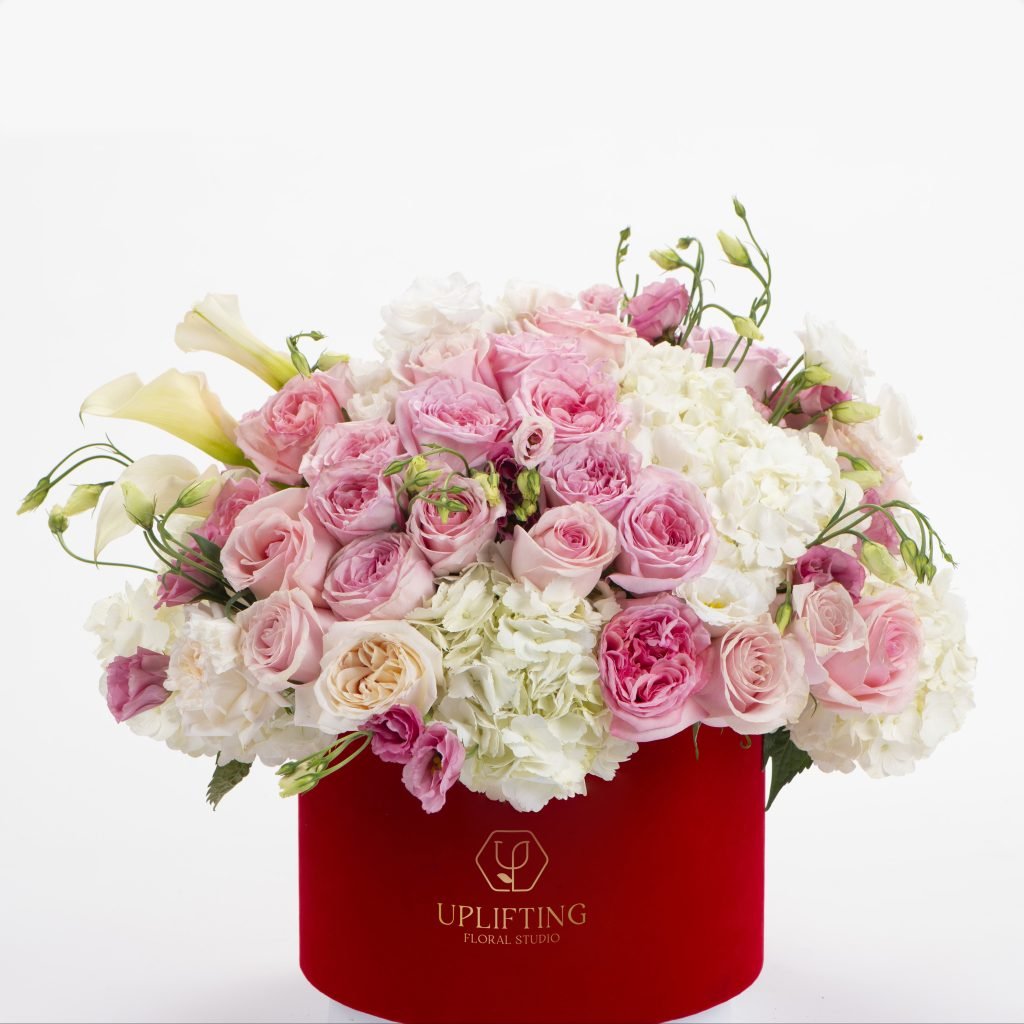 Box Arrangement Red - uplifting floral studio